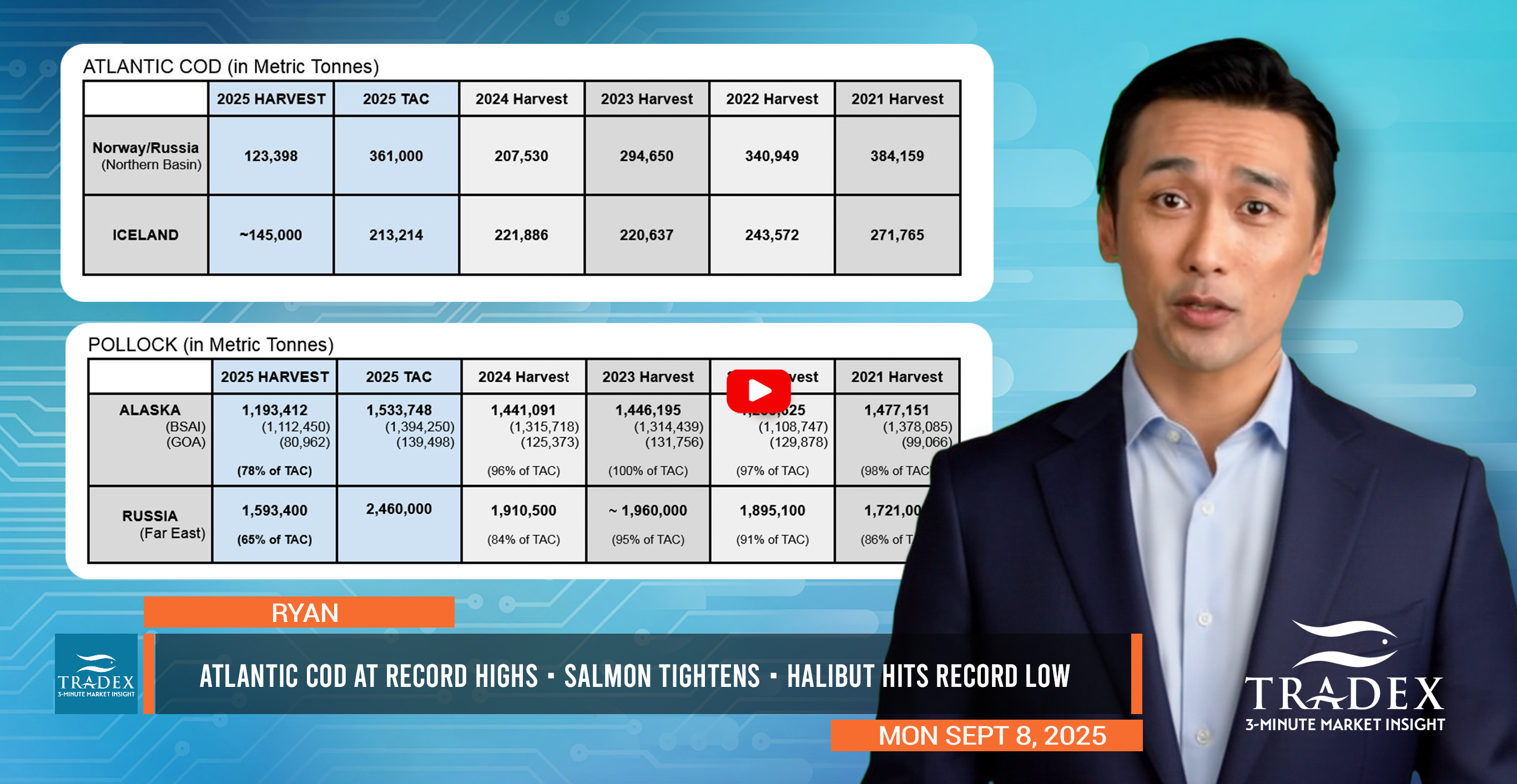 3MMI - Q4 Market Tightness: Atlantic Cod Record Highs, Salmon Tightens, Halibut Record Lows
